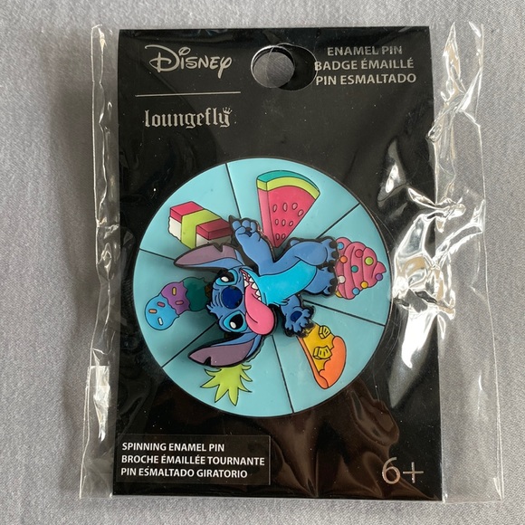 Disney | Other | Loungefly Stitch Lilo Stitch Wheel Of Food Spinner ...